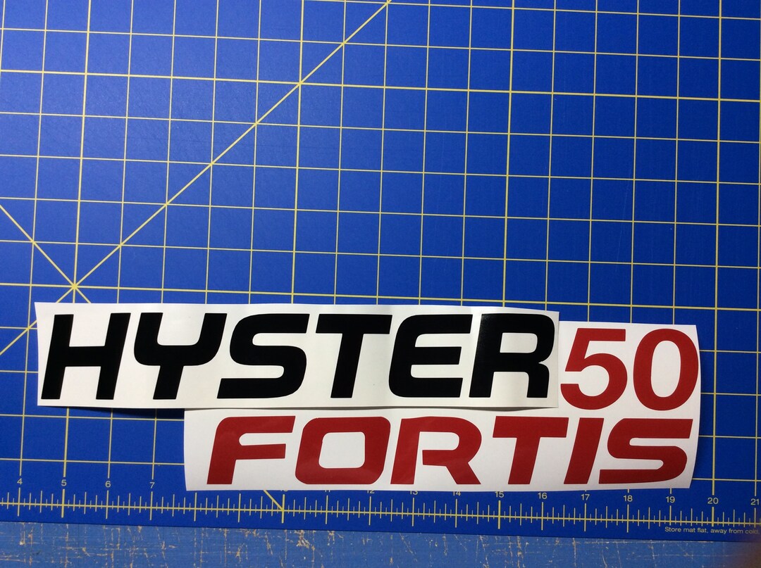 Hyster 50 Fortis Forklift Heavy Equipment Heavy Machine Vinyl Decal ...