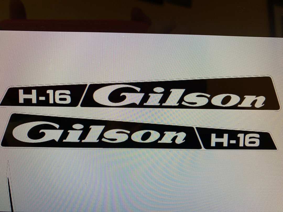 Gilson H-16 Tractor Decal Sticker Set - Etsy