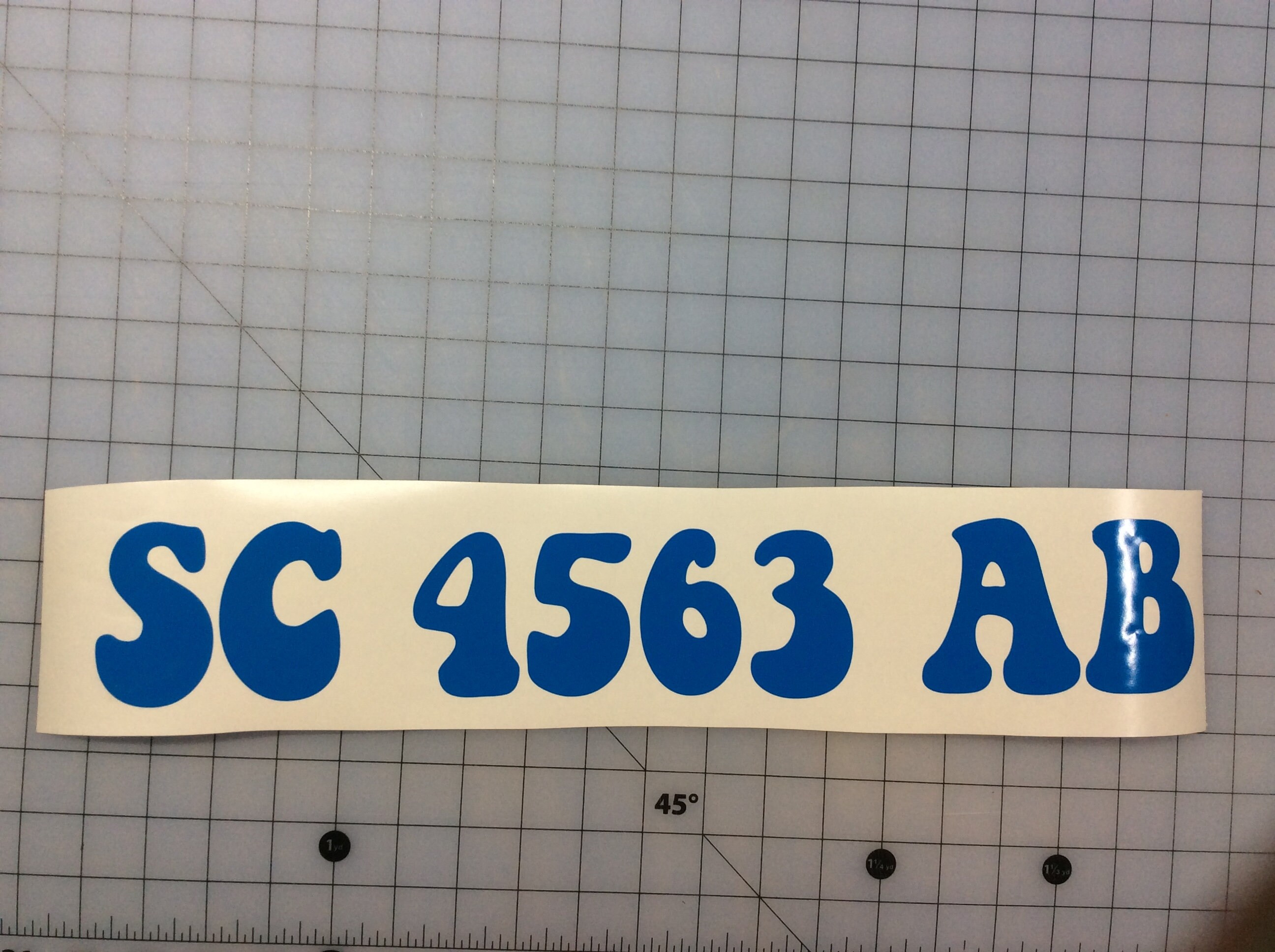 Set of 2 Watercraft Registration Numbers 3” Lettering Vinyl Boat Jet ...