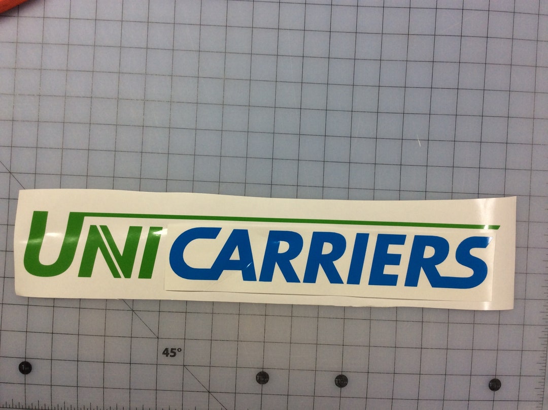 Set of 3 Unicarriers Forklift Decal Stickers Kit 2 Hood and 1 ...