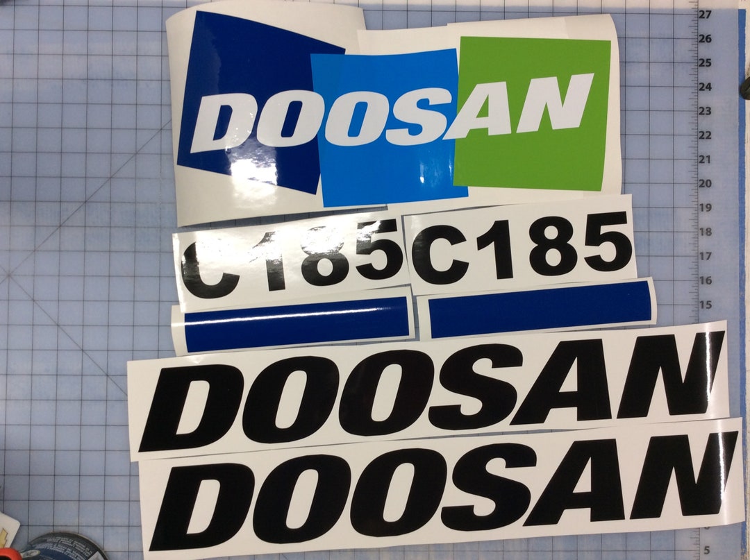 1-set of Doosan C185 Compressor Decal Kit Decal Stickers - Etsy