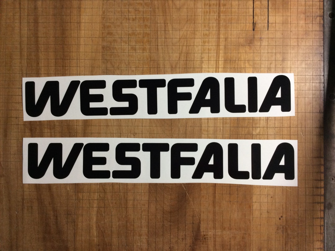 2- 18” Vw Volkswagen Westfalia Camper Bus Van Decal Sticker Set - Etsy