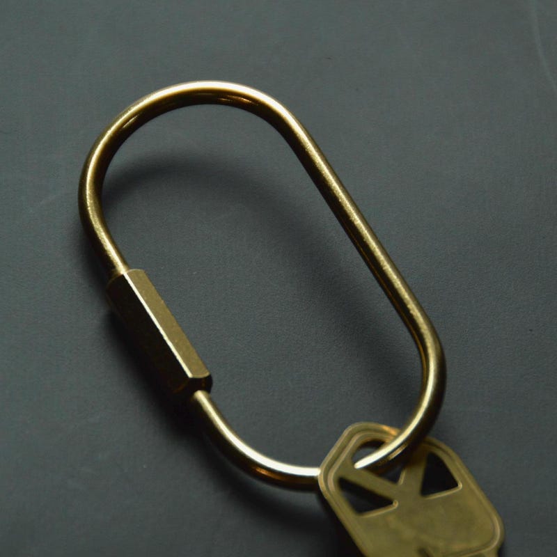 Brass Keychain - Etsy