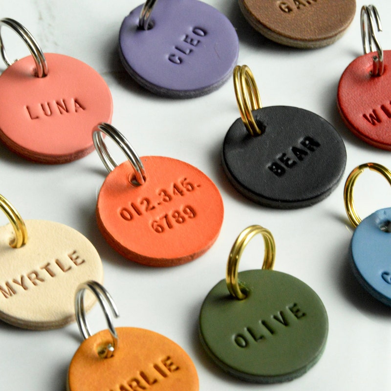 Dog Name Tags - Etsy