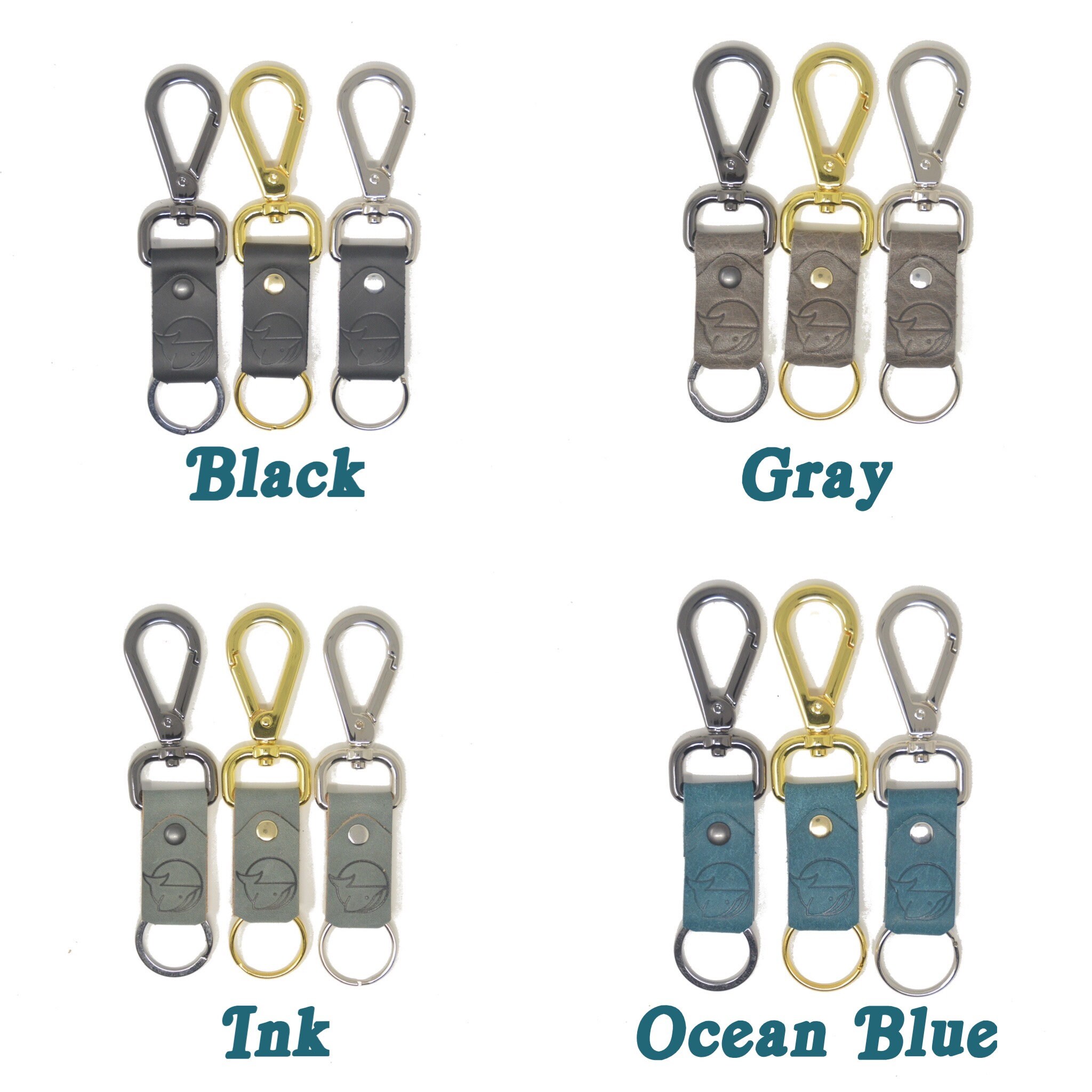 Keychain Teardrop Swivel Snap Hook Leather Keychain Key - Etsy