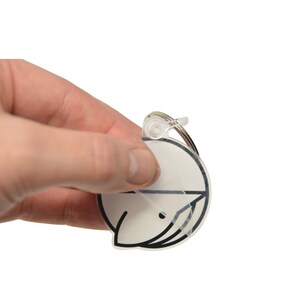 Whale Keychain Black and White, Blue Whale, Whale Shark, Animal ...
