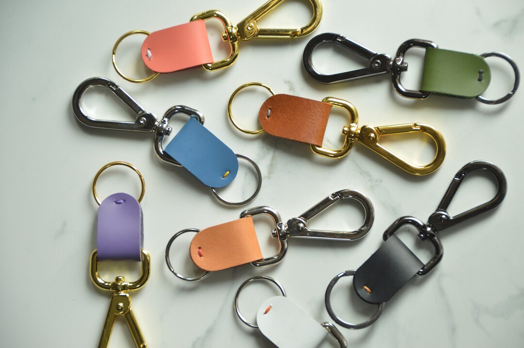 Personalized Keychain, Leather Keychain, Keychain for Women, Key Clip ...