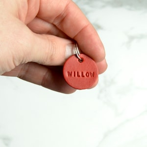 Dog Tag, Leather Tag, Silent ID Tag, Personalized Dog Tag, Small Dog ...