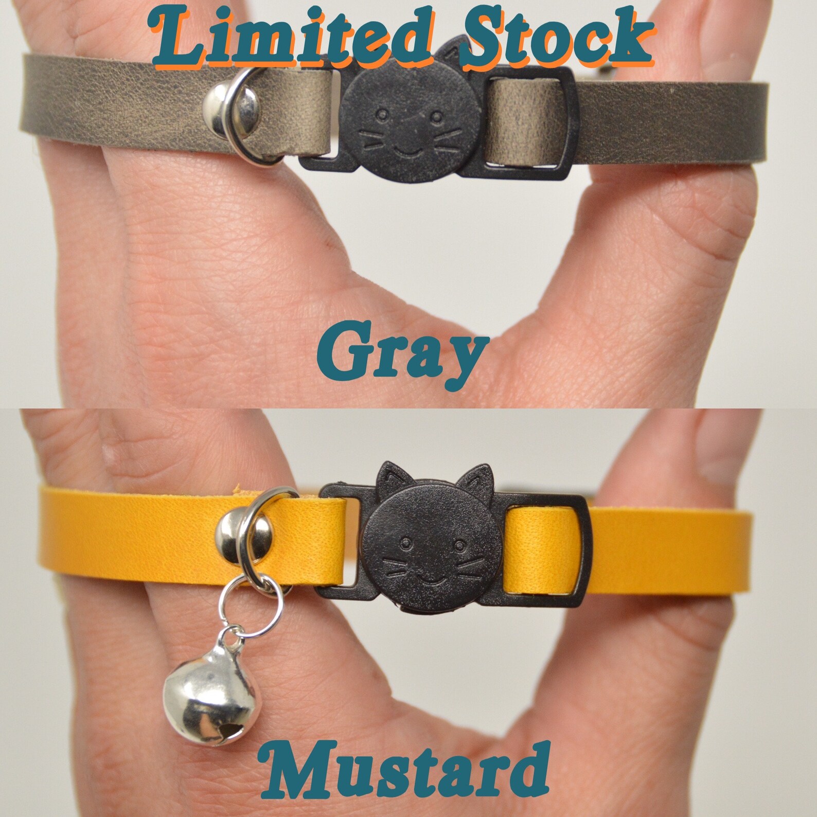 Cat Collar Leather Adjustable Breakaway Collar Quick Release - Etsy