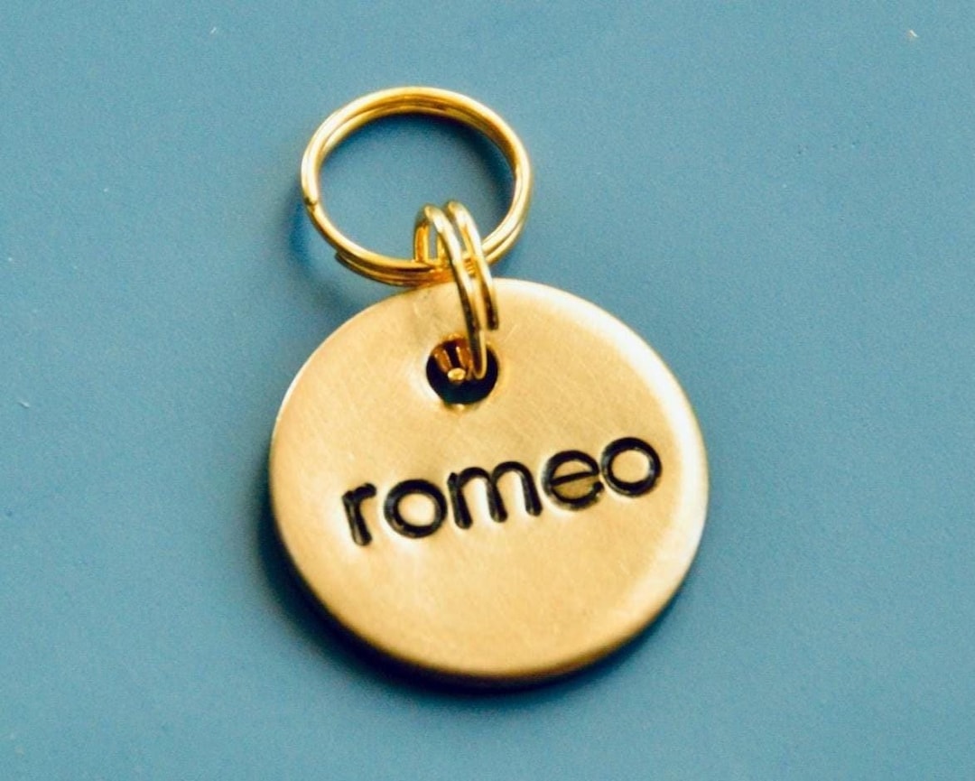 Cat Tag, Small Pet Tag, Cat ID Tag, Cat Name Tag, Microchipped Tag ...