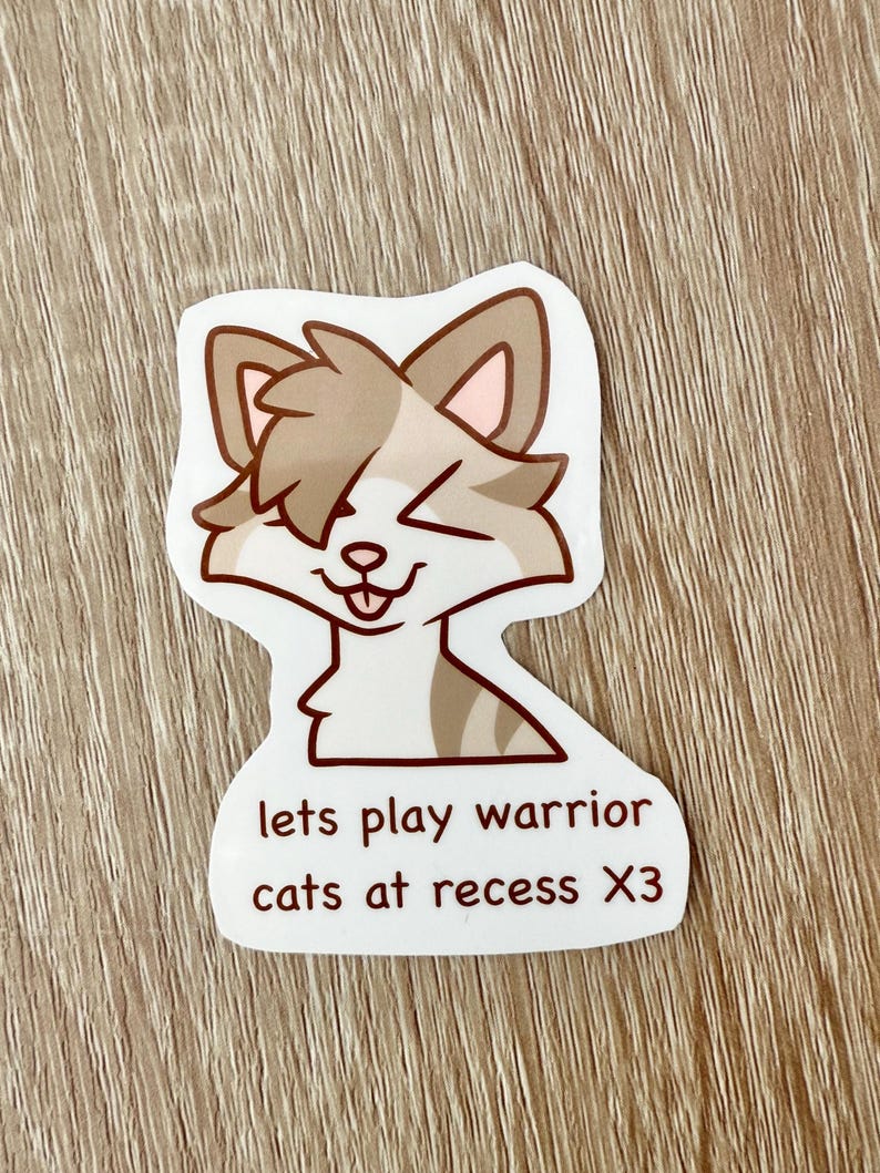 STICKER - Warrior Cats at Recess - Etsy