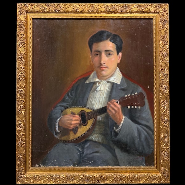 Italian Mandolin Painting - Etsy