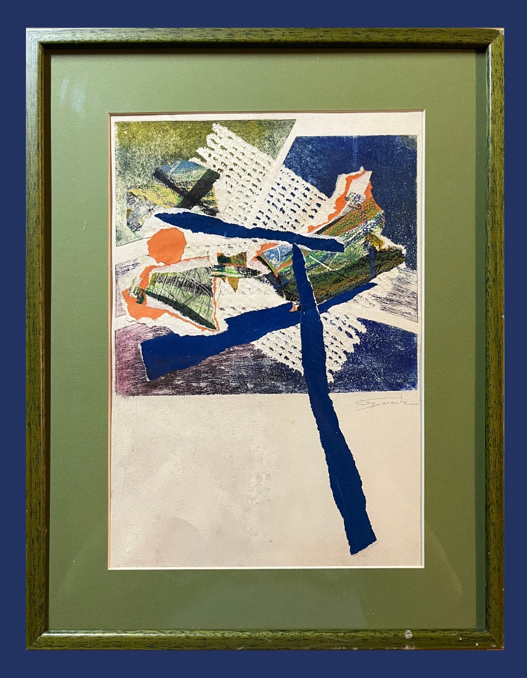 A Suggestive Original 1960s Framed Avant Garde Contemporary - Etsy