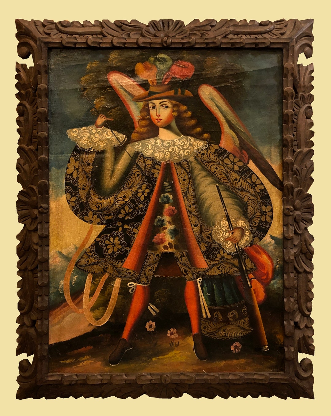 A Delightful Harquebusier Archangel Artwork Painting in the Manner of ...