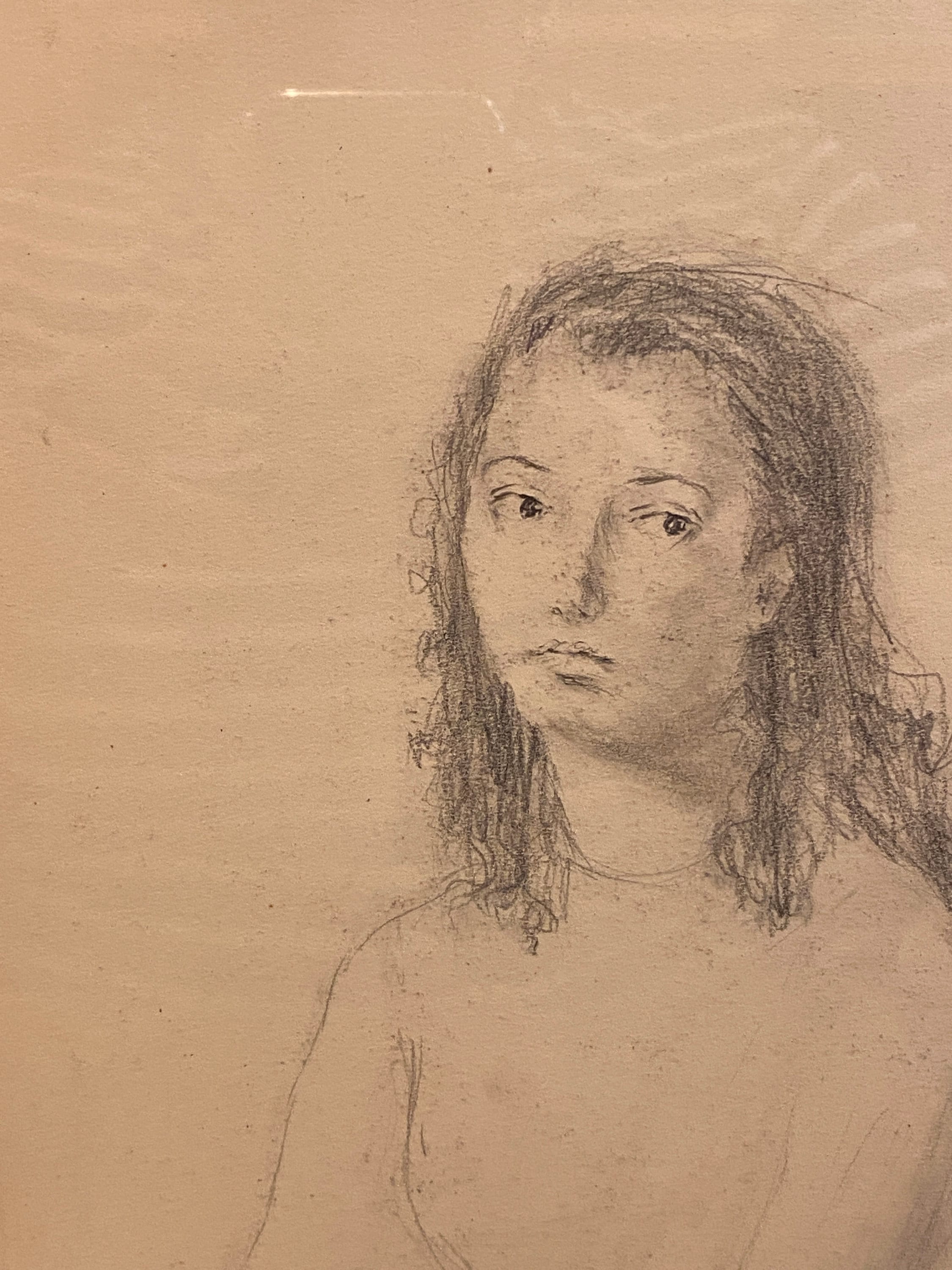 An Skilled Female Portrait by Catalan Artist Francisc Serra - Etsy