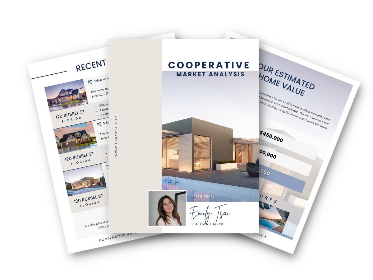 Comparative Market Analysis Template, Real Estate CMA, CMA Packet for ...