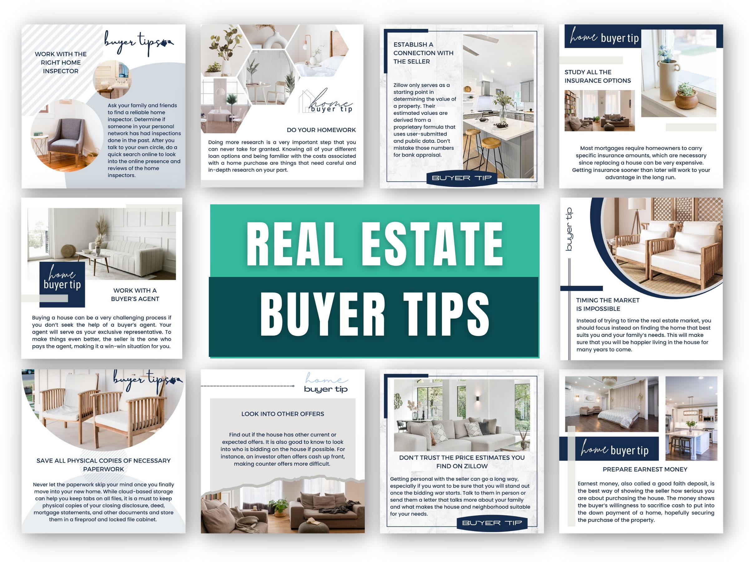 365 Realtor & Real Estate Social Media Post Templates for Marketing ...