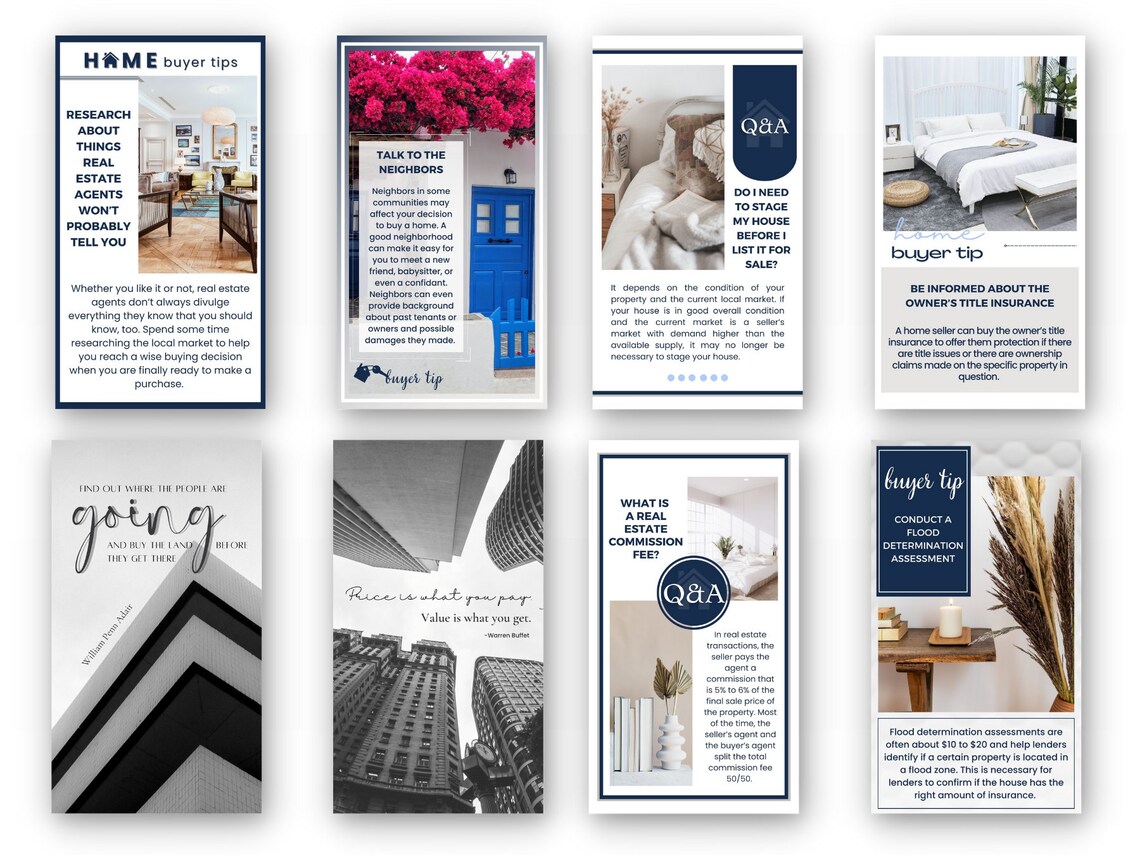 365 Realtor & Real Estate Story Templates for Marketing Advertising and ...