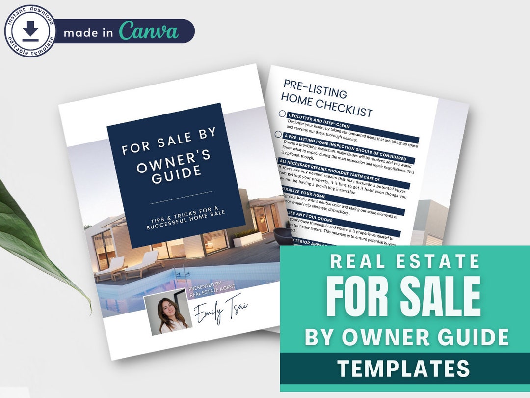 Real Estate FSBO Guide, Real Estate Handout, for Sale by Owner Guide ...