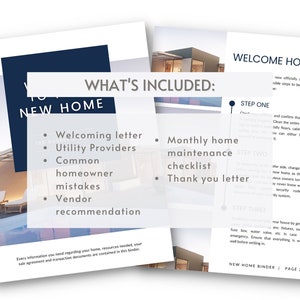 Editable Closing Guide, New Homeowner Guide, Real Estate Template, Real ...