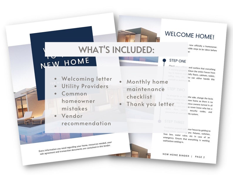 Editable Closing Guide, New Homeowner Guide, Real Estate Template, Real ...