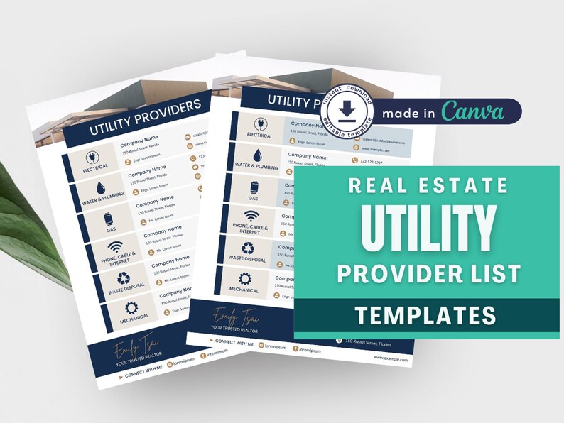 Realtor Utility Provider Flyer, Utility Provider Template, Real Estate ...