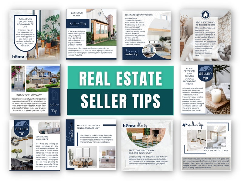 365 Realtor & Real Estate Social Media Post Templates for Marketing ...