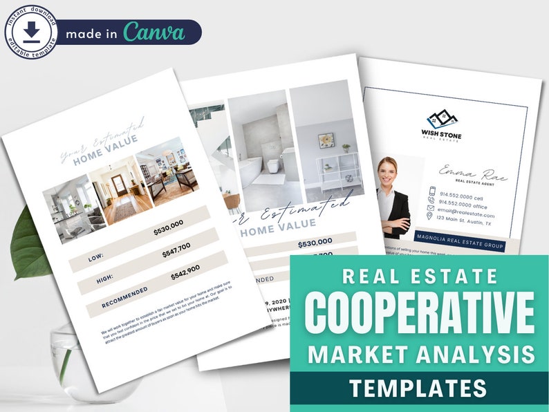 Comparative Market Analysis Template Real Estate CMA CMA | Etsy
