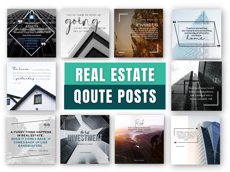 365 Realtor & Real Estate Social Media Post Templates for Marketing ...