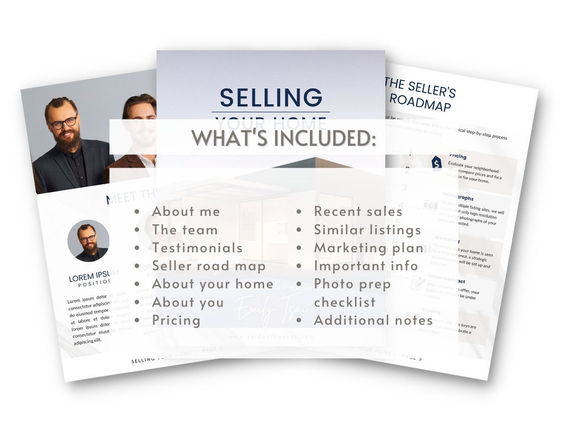 Listing Presentation Template, Real Estate Listing Packet, Listing ...