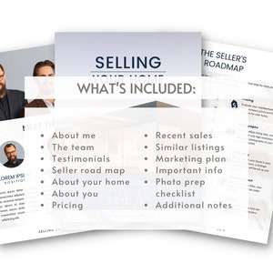 Listing Presentation Template, Real Estate Listing Packet, Listing ...