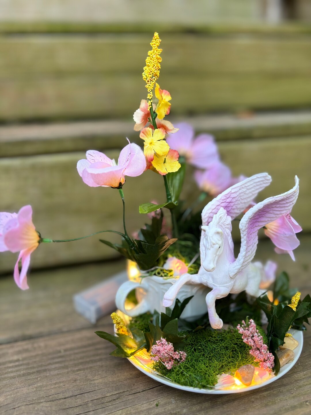 Horse Teacup Garden. Garden Teacup Mini Garden Natural Fantasy Teacup ...