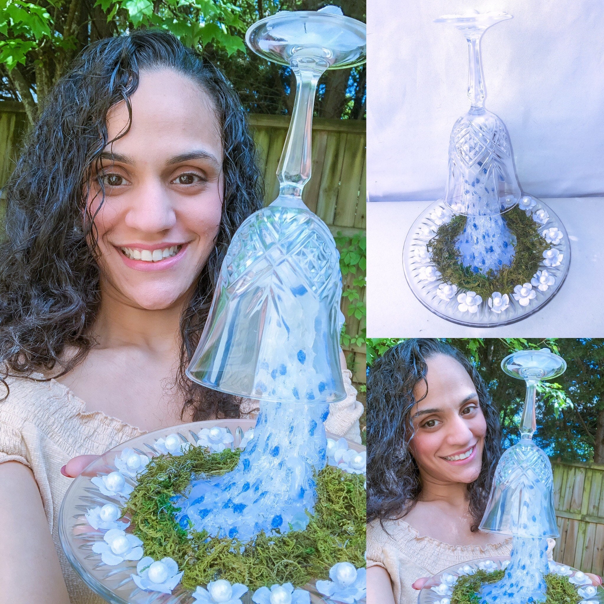 Full of Blessings Cascade Waterfall. Handmade Waterfall Glass Cup ...