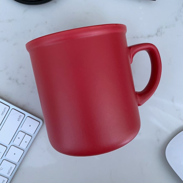 Red Mug - Etsy