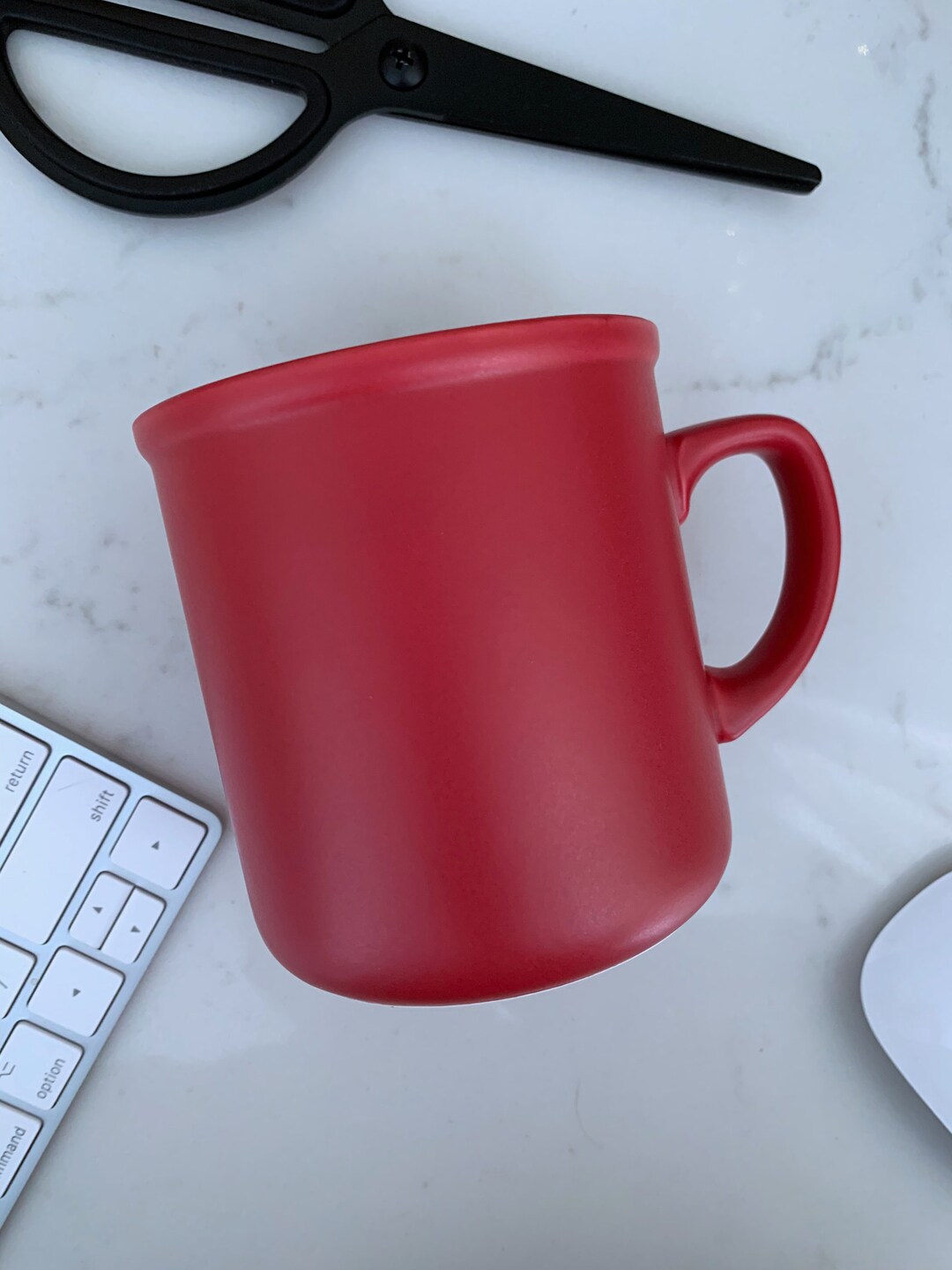 Matte Red Mug - Blank Red Mug - Plain Mug - Stoneware Ceramic Mug ...