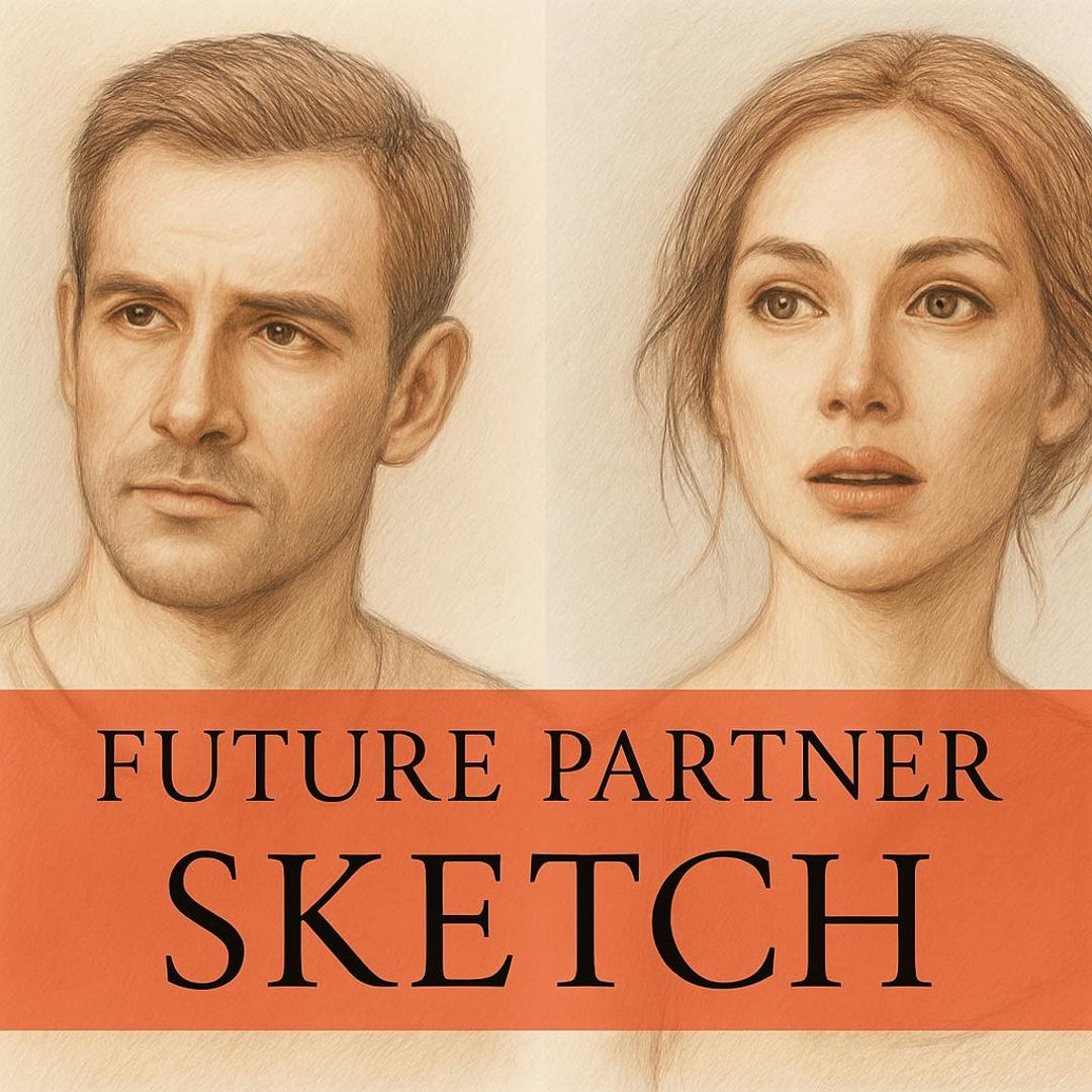 I Will Draw Your Future Husband or Wife, Psychic Reading Sketch ...