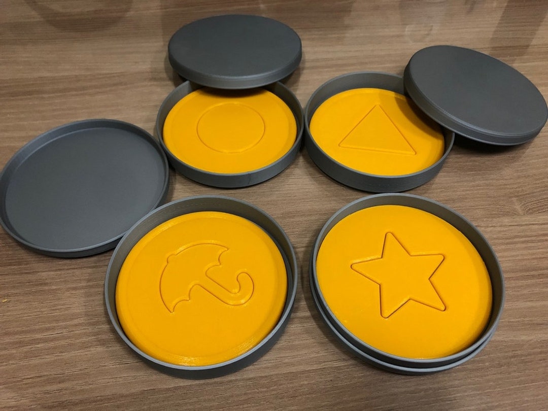 Squid Game Dalgona Honeycomb Challenge 3D Printed Replica, Netflix Fan ...
