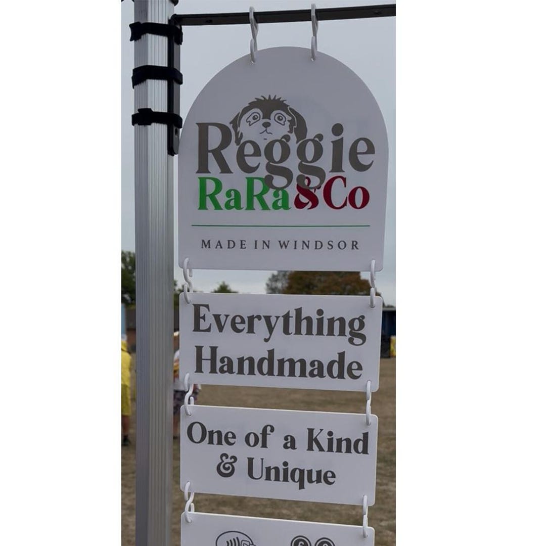 Personalised Hanging Sign - for Market Display, Gazebo, Pop up Events ...
