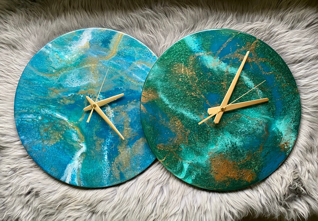 Resin Clock - Etsy