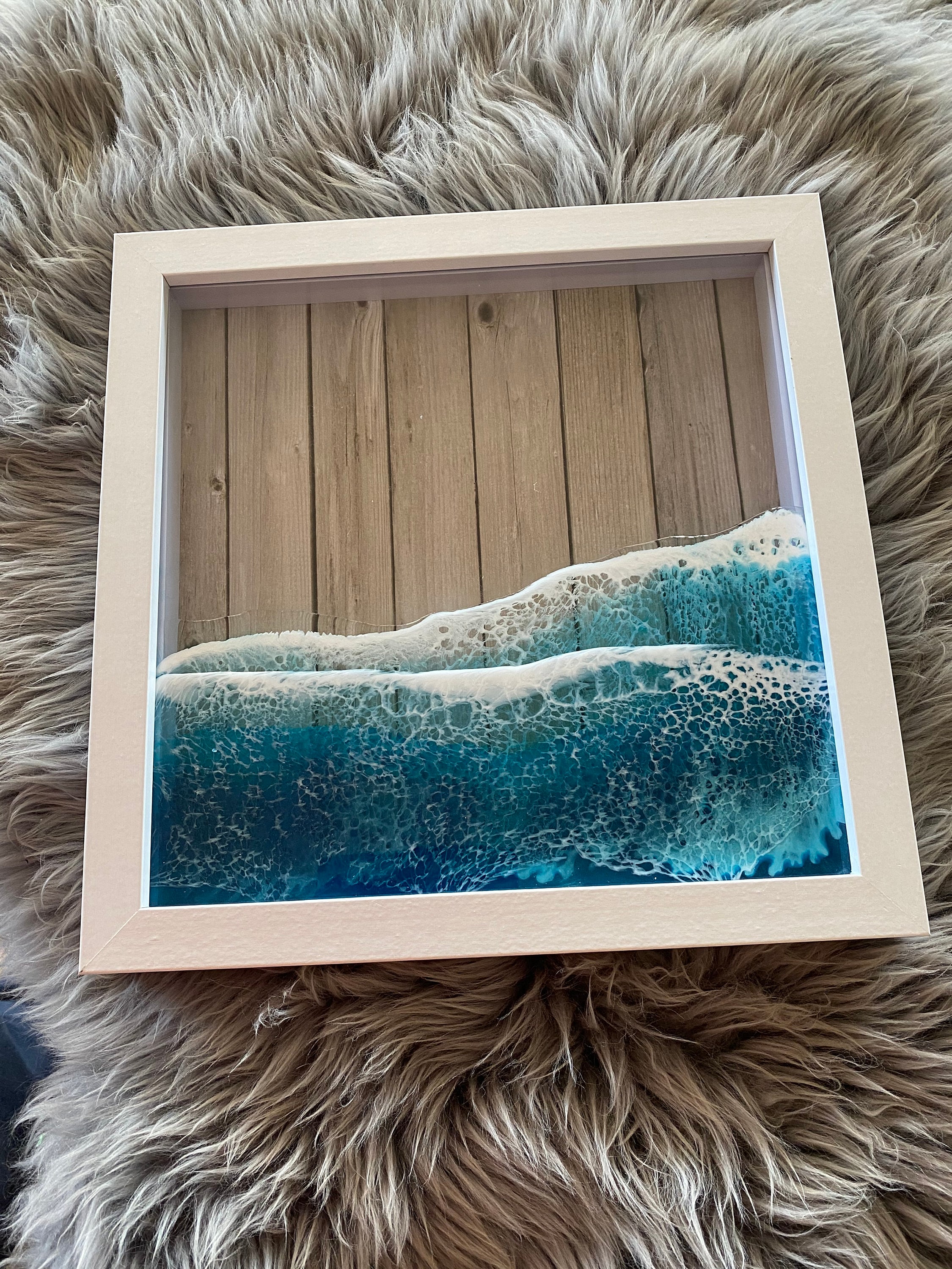 Resin Ocean Photo Frame / Resin Ocean Money Box - Etsy