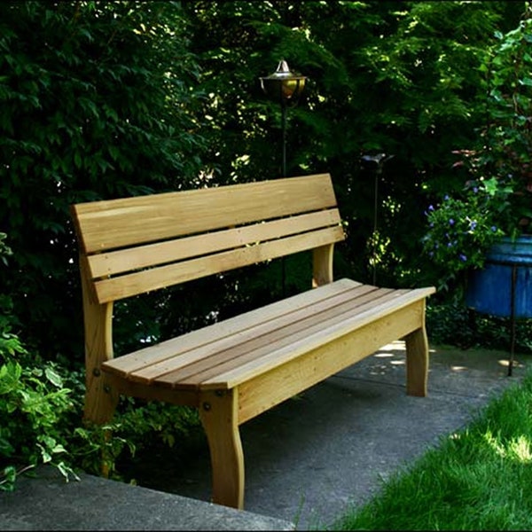 Cedar Bench - Etsy
