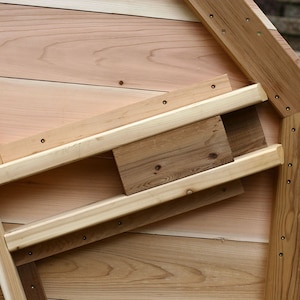 Red Cedar Octagon Walk-in Picnic Table - Etsy