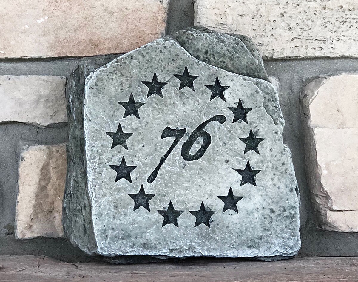 Concrete Colonial Patriotic Stone - Etsy