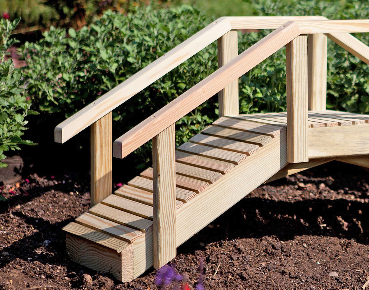 Treated Pine Decorative Mini Arched Bridge - Etsy