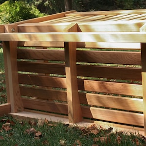 Handmade Red Cedar Garden Bench: English Style Patio Seating - Etsy