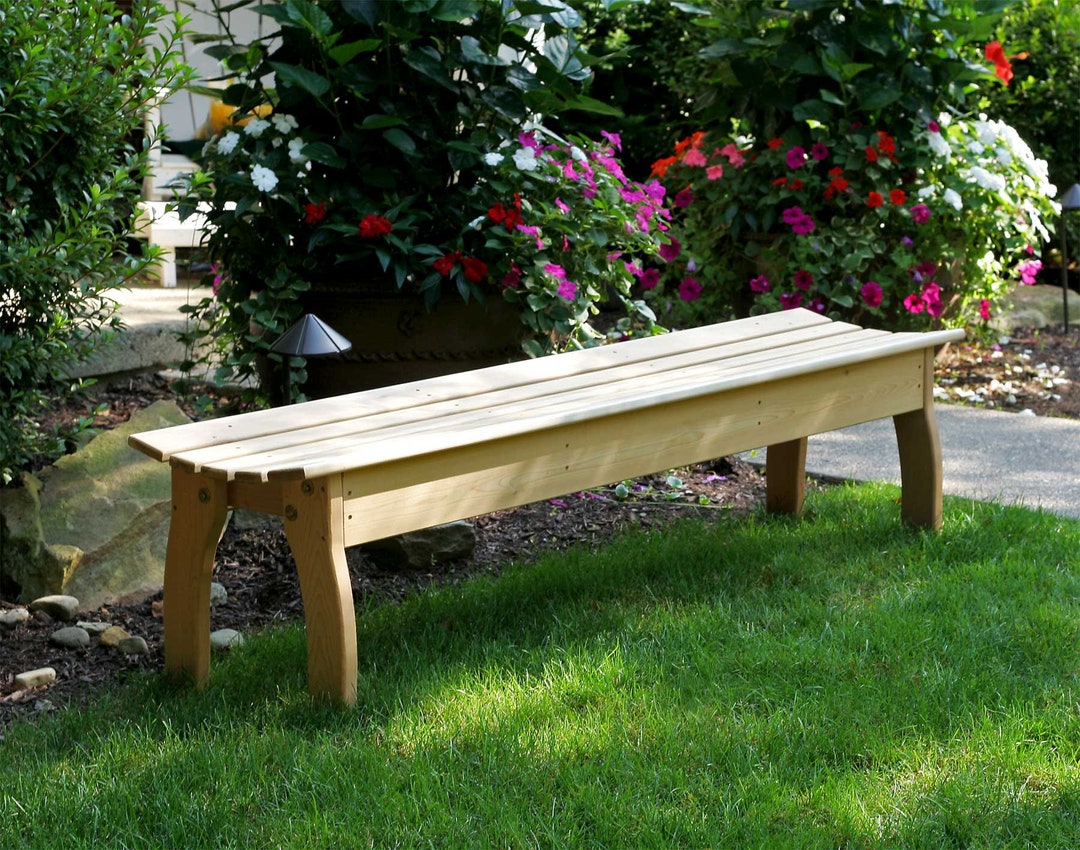 Fifthroom 70 Red Cedar Contoured Bench - Etsy