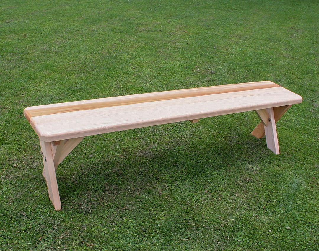 Fifthroom Red Cedar 8' Cross Legged Bench - Etsy