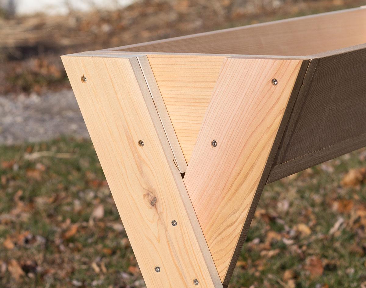 Red Cedar Deer Feeder: Rustic Outdoor Wildlife Trough, USA Made - Etsy