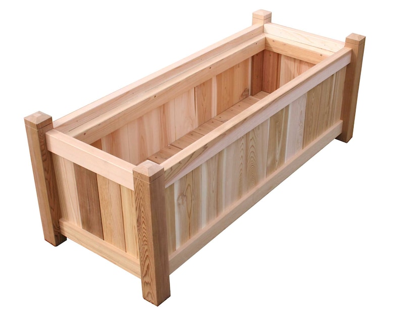 48 X 24 Red Cedar Planter - Etsy