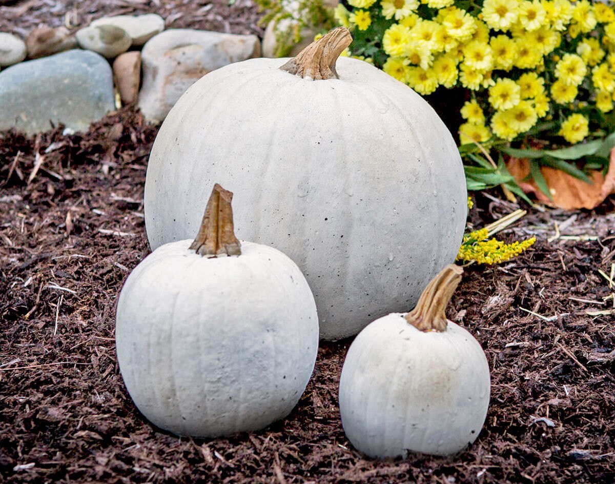 Concrete Stone Fall Pumpkins (set of 3) - Etsy